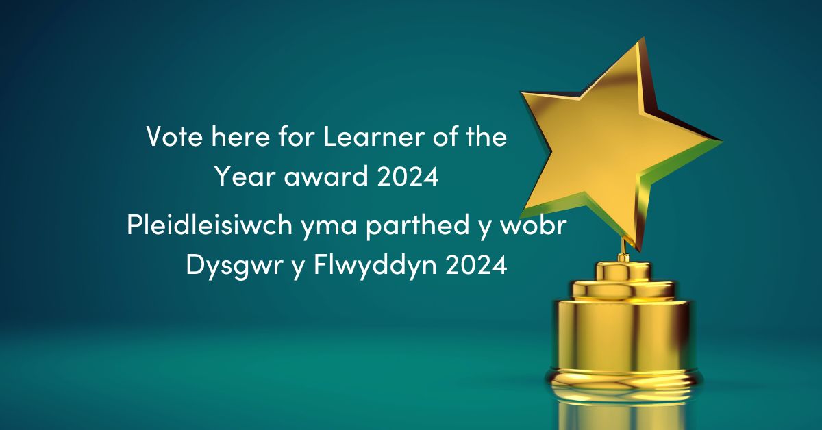 Vote here for Learner of the Year award 2024 - Clybiau Plant Cymru (EN)